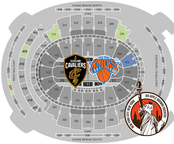 Discounted CAVS vs Knicks tickets at MSG, special for Browns Backers ...